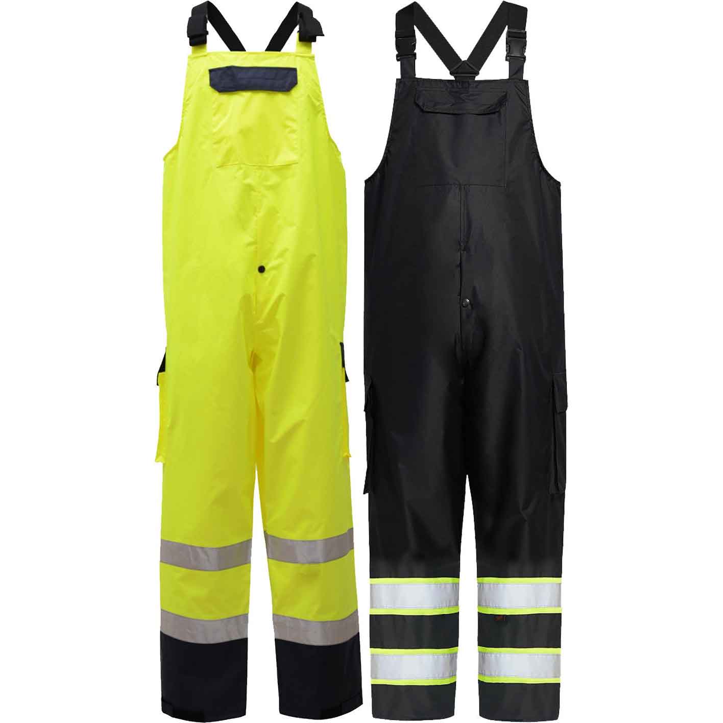 Premium Waterproof Bibs With Two Side Pockets and One Cargo Pocket - C ...
