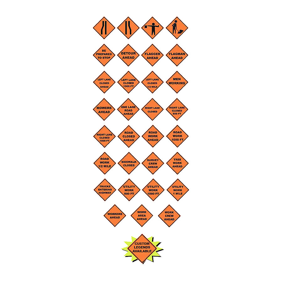 Orange And Black Safety Markings